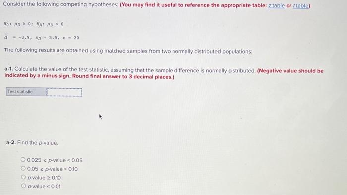 [Solved]: Consider the following competing hypotheses: (You