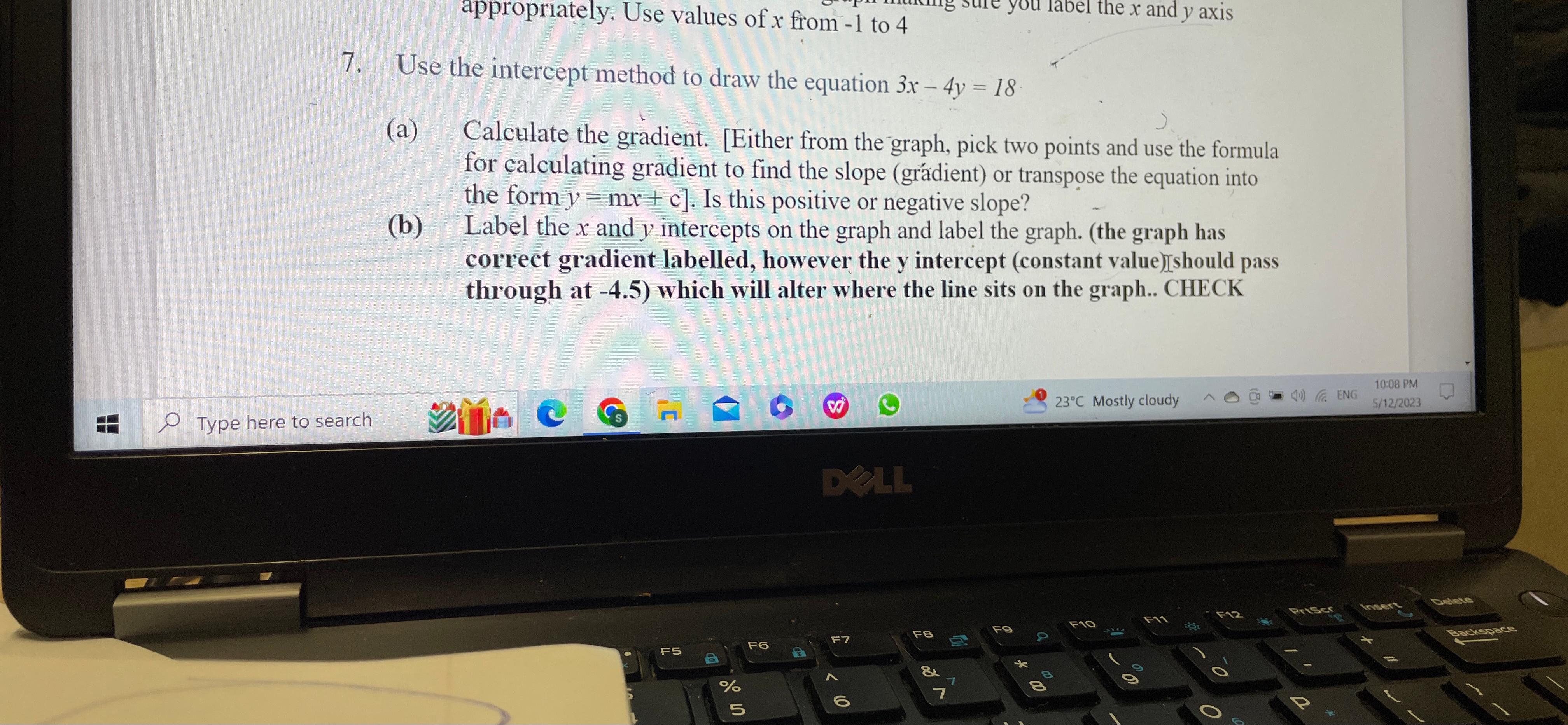 Solved appropriately. Use values of x ﻿from -1 ﻿to 47. ﻿Use | Chegg.com