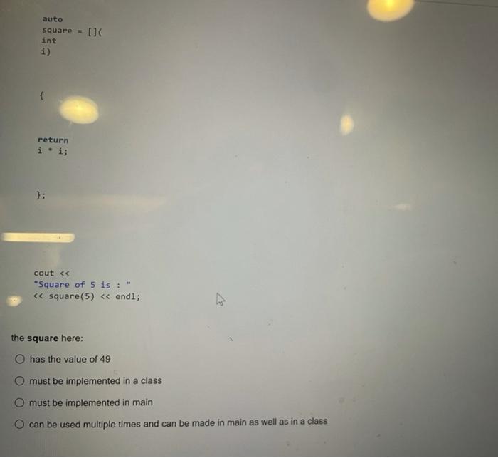 Solved Lambdas are useful because we can create functions | Chegg.com