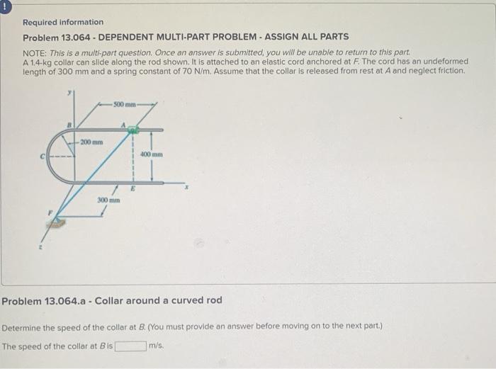 Solved Required information Problem 13.064 - DEPENDENT | Chegg.com