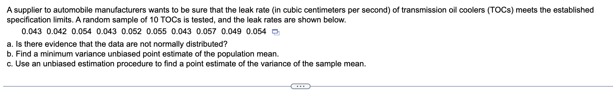Solved A supplier to automobile manufacturers wants to be | Chegg.com