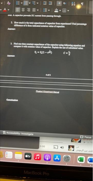 Measurement Givarminter:__ in Q=1⋅tC=2Q 1. Velteget | Chegg.com