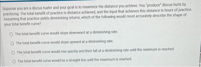 Solved Suppose you are a discus hurler and your goal is to | Chegg.com