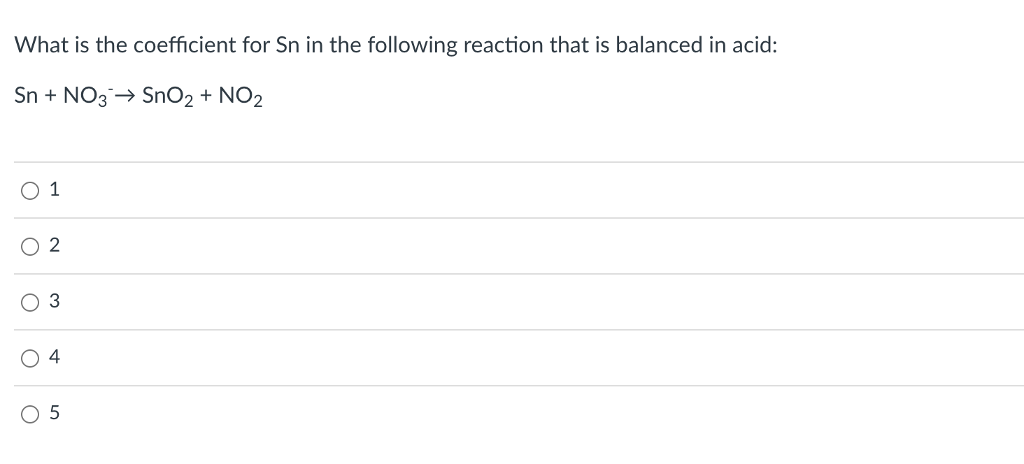 Solved What is the coefficient for Sn ﻿in the following | Chegg.com