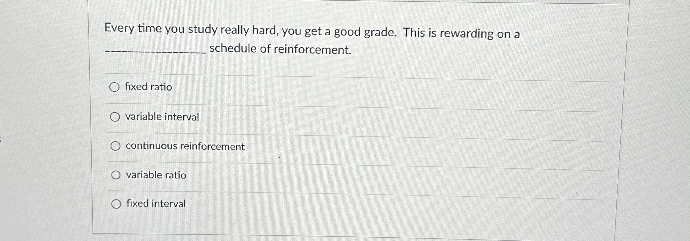 Solved Every time you study really hard, you get a good | Chegg.com