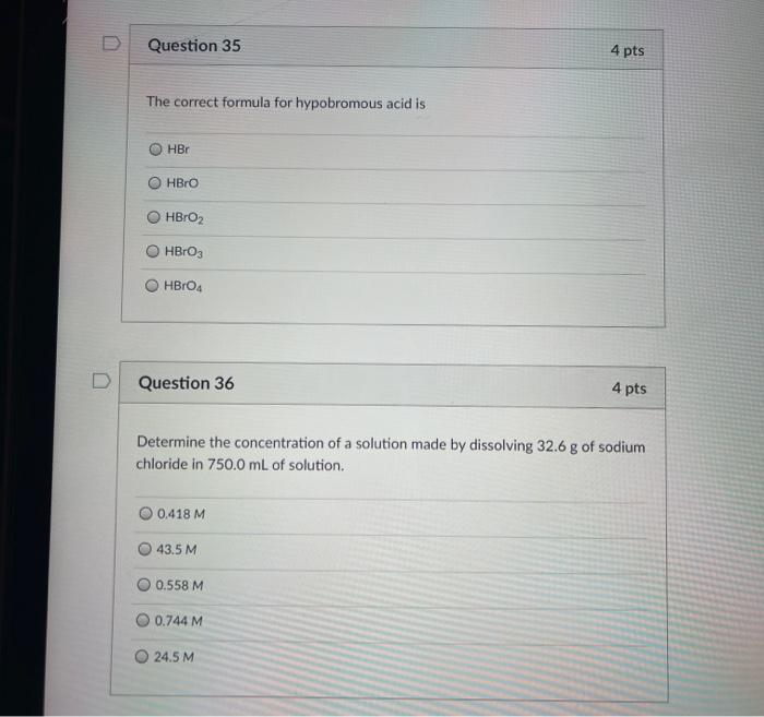 Solved Question 29 4 pts The name for the acid H2SO3 is | Chegg.com