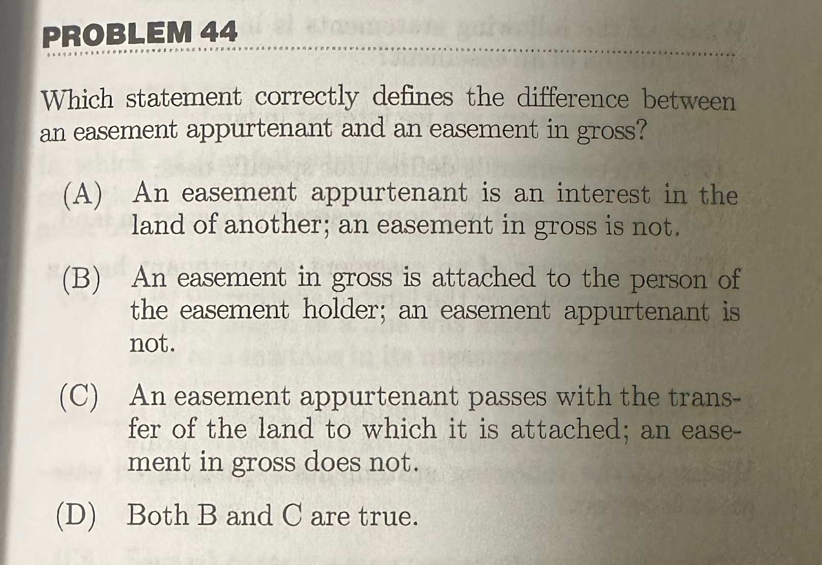 Solved PROBLEM 44Which statement correctly defines the | Chegg.com