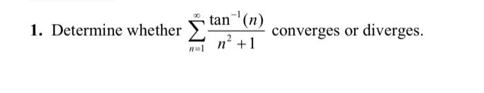 Solved Must use limit comparison test, direct comparison | Chegg.com