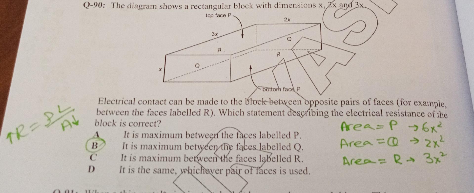 Solved In this question should I just find the area and then | Chegg.com