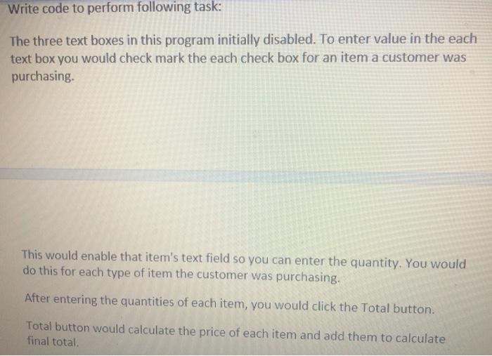 Solved Write code to perform following task: The three text | Chegg.com