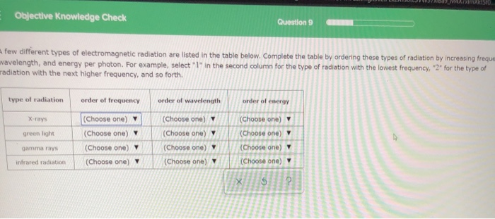 Solved Objective Knowledge Check Question 9 a few different | Chegg.com