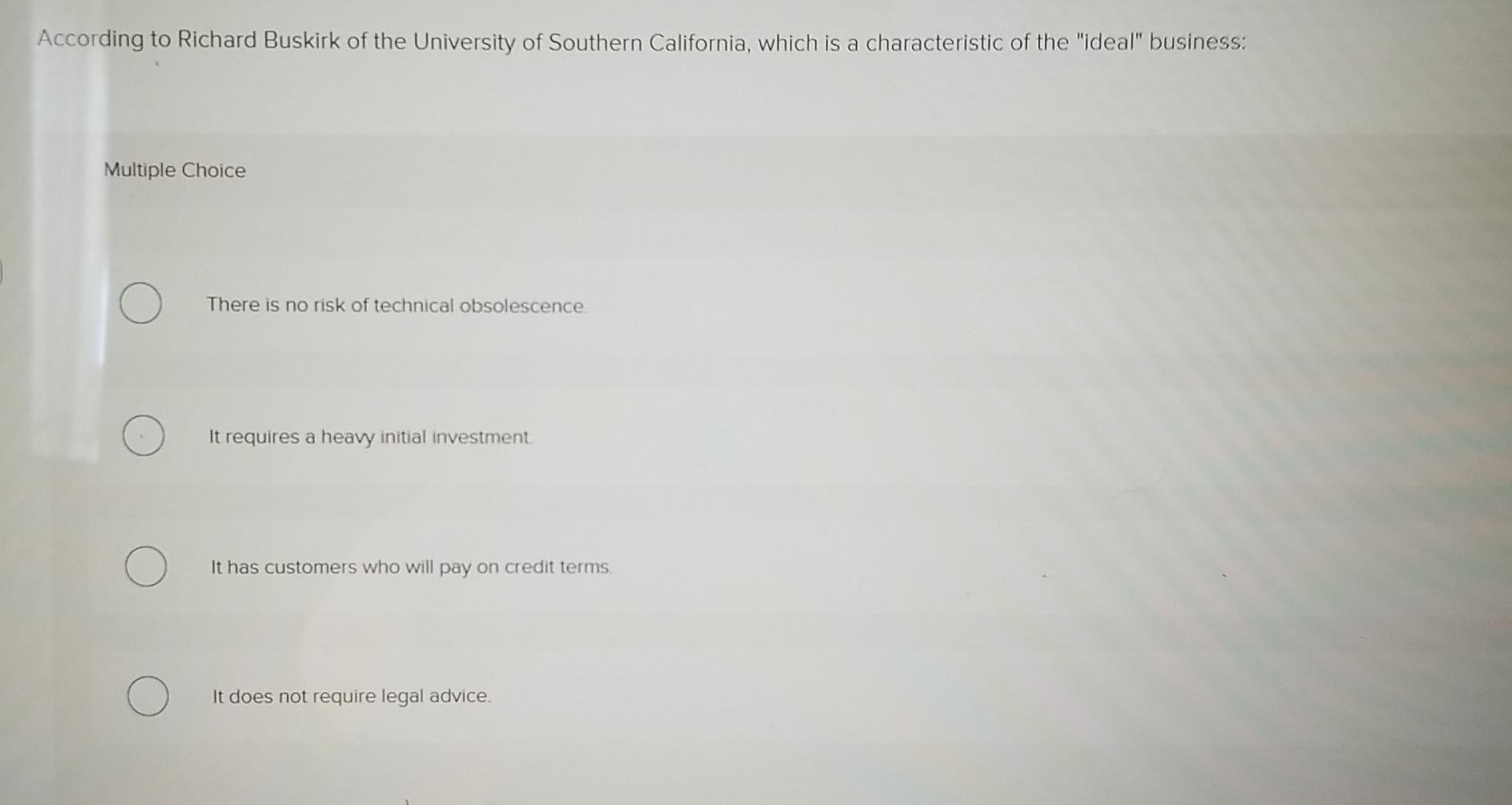 Solved According to Richard Buskirk of the University of | Chegg.com