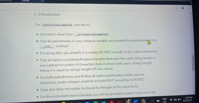 Solved ln create 3 instance variables 1. public variable | Chegg.com