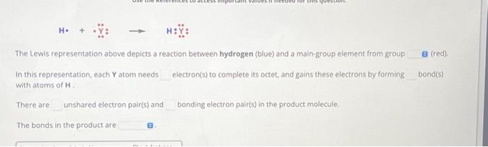 Solved Н. + There are unshared electron pair(s) and H:Y: The | Chegg.com