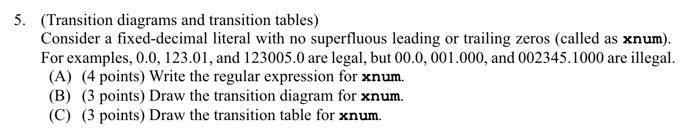 Solved (Transition diagrams and transition tables)Consider a | Chegg.com