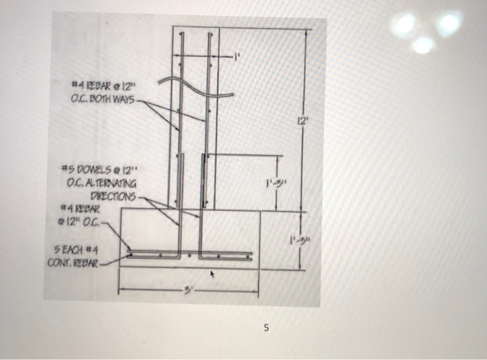5. Continuous Footing (7 points) and for Based on | Chegg.com