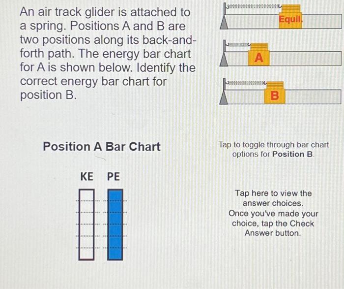 Solved An air track glider is attached to a spring. | Chegg.com