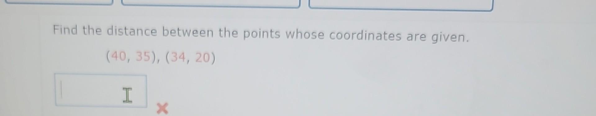 Solved Find the distance between the points whose | Chegg.com