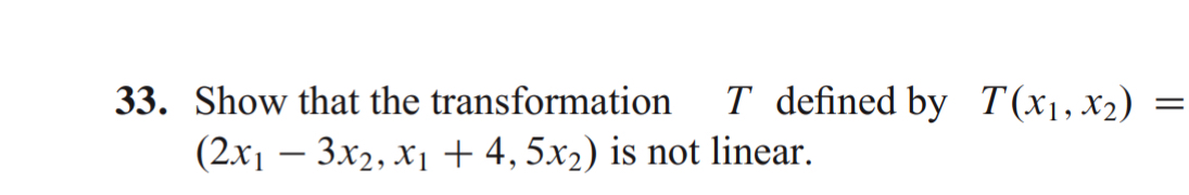 Solved Show that the transformation T ﻿defined by | Chegg.com