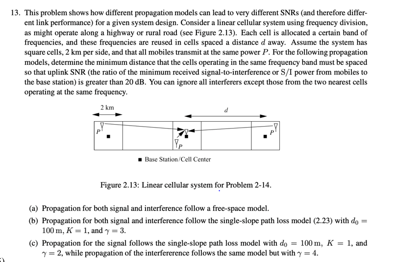 Solved This problem shows how different propagation models | Chegg.com