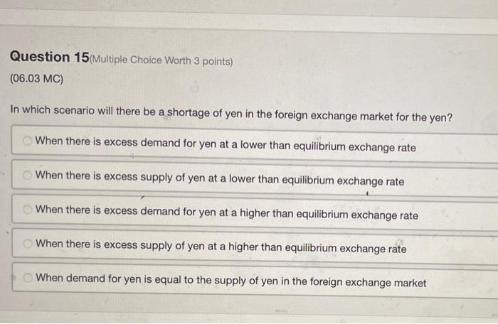 Solved Question 10 Multiple Choice Worth 3 points) (06.06 | Chegg.com