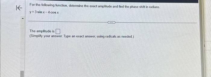 Solved For the following function, determine the exact | Chegg.com