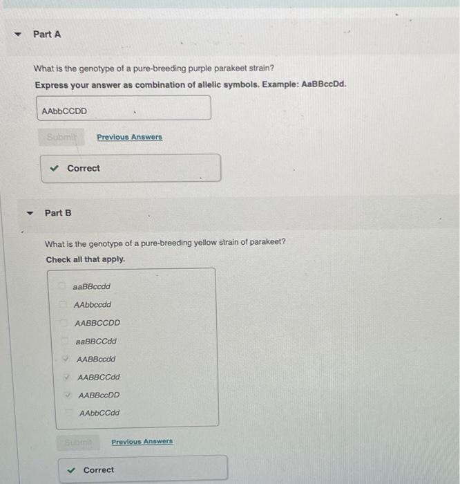 Solved What is the genotype of a pure-breeding purple | Chegg.com
