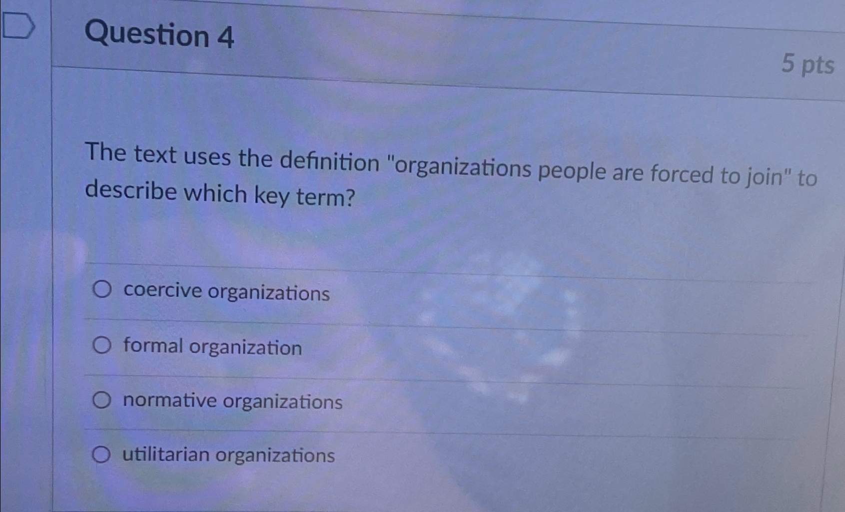 Solved Question 45 ﻿ptsThe text uses the definition | Chegg.com