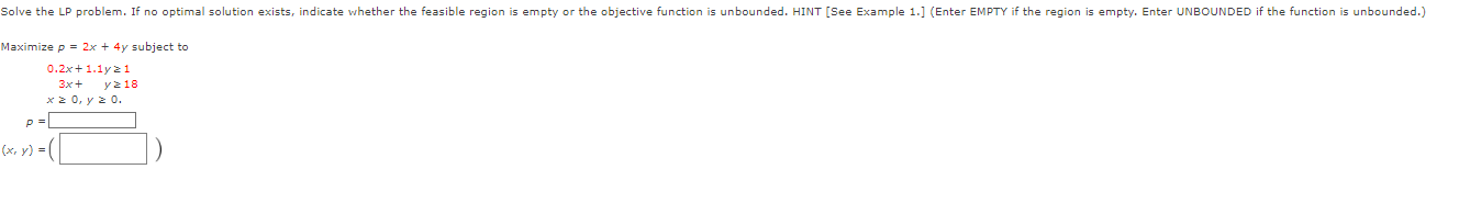 Solved Maximize ρ=2x+4y ﻿subject | Chegg.com