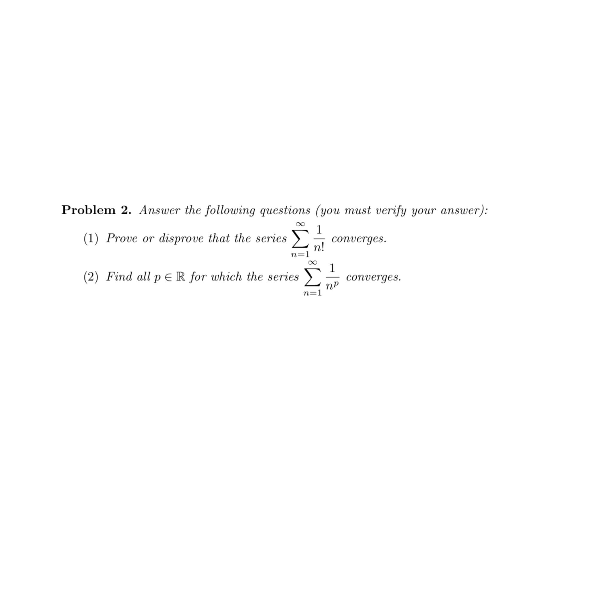 Solved Problem 2. ﻿Answer the following questions (you must | Chegg.com