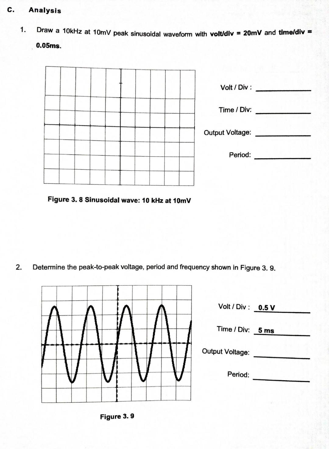 Solved IV. Procedure After setting the switches and controls | Chegg.com