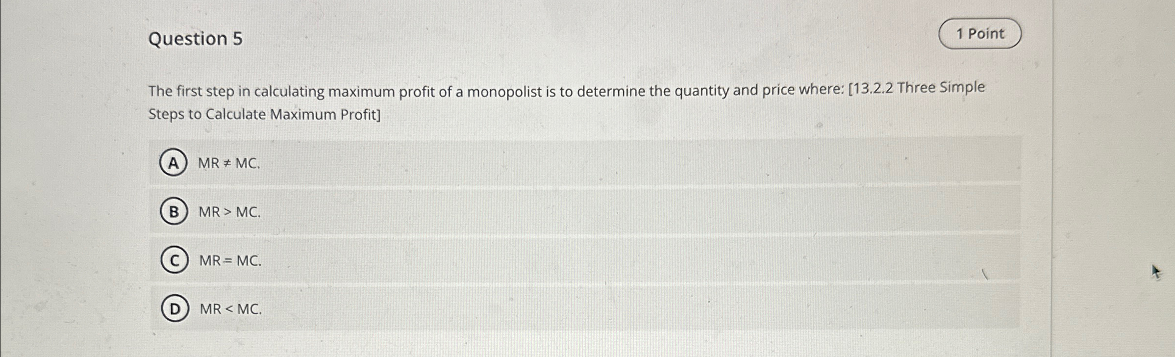 Solved Question 51 ﻿PointThe first step in calculating | Chegg.com