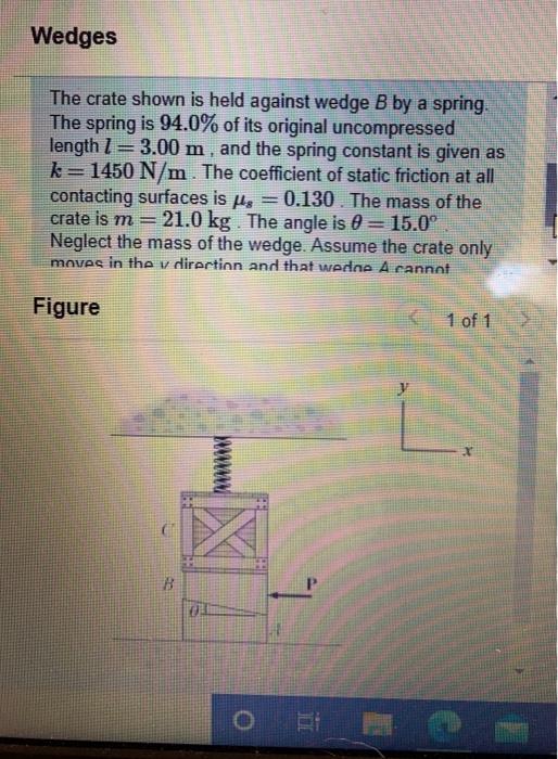 Solved Wedges Learning Goal: To use the equations of | Chegg.com