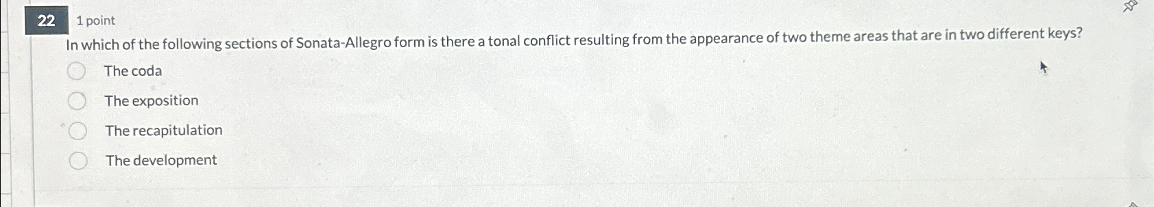 Solved 221 ﻿pointIn which of the following sections of | Chegg.com