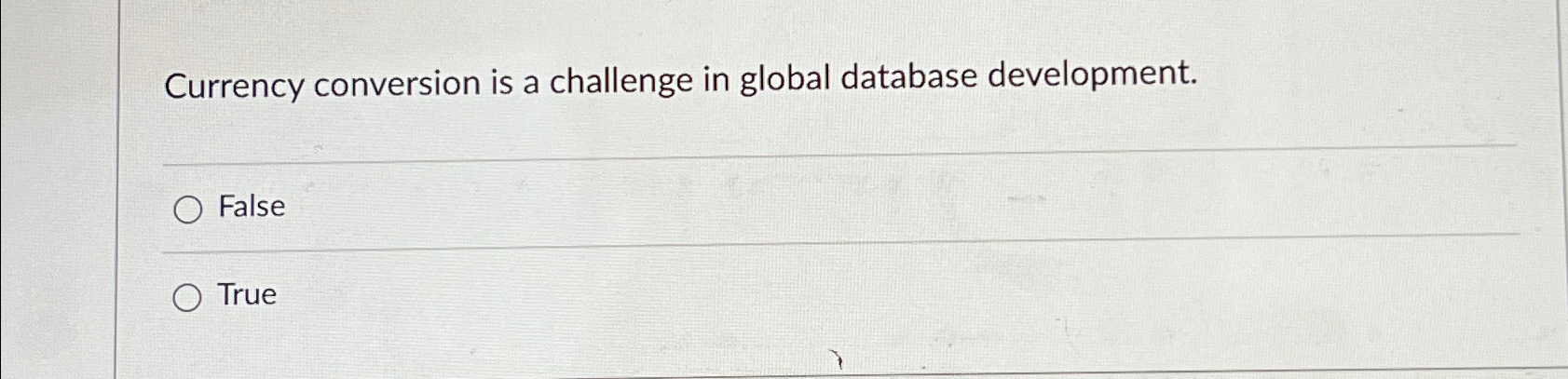 Solved Currency conversion is a challenge in global database | Chegg.com