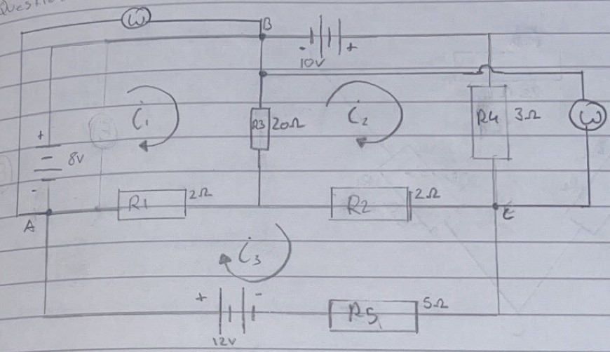 Solved solve the three loop currents of this circuit | Chegg.com