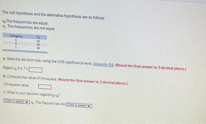 Solved The null hypothesis and the alternative hypothesis | Chegg.com