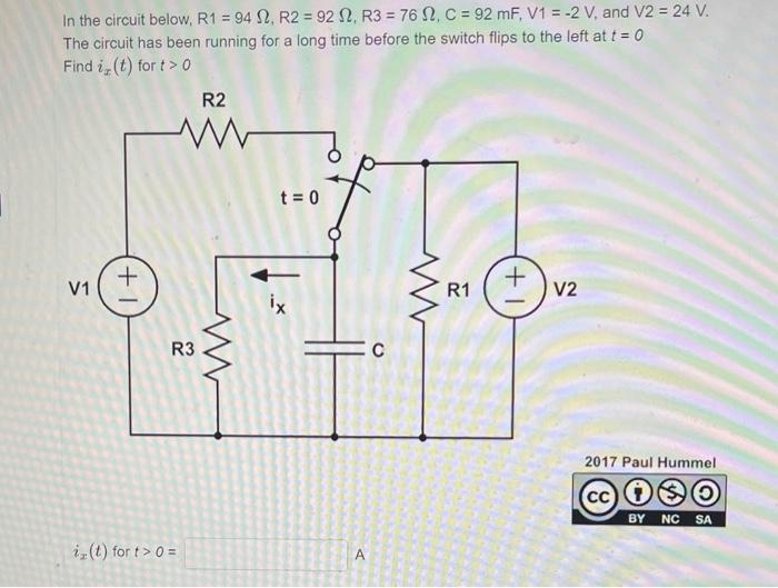 Solved In the circuit below, | Chegg.com