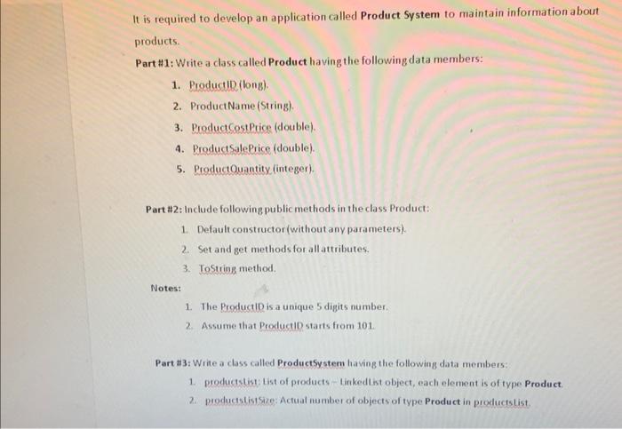 Solved It is required to develop an application called | Chegg.com