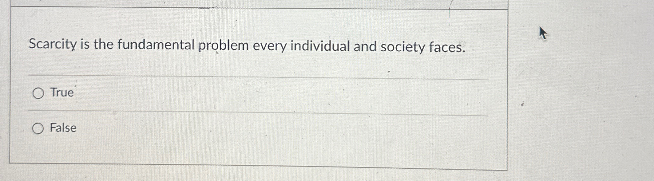 Solved Scarcity is the fundamental problem every individual | Chegg.com