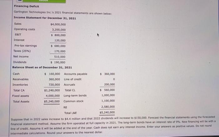 Solved find all the values for the income stmt and balance | Chegg.com