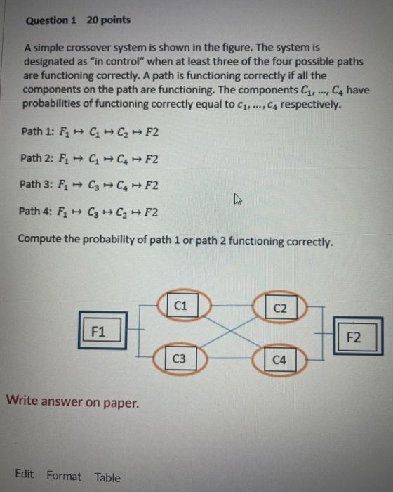 Solved A simple crossover system is shown in the figure. The | Chegg.com