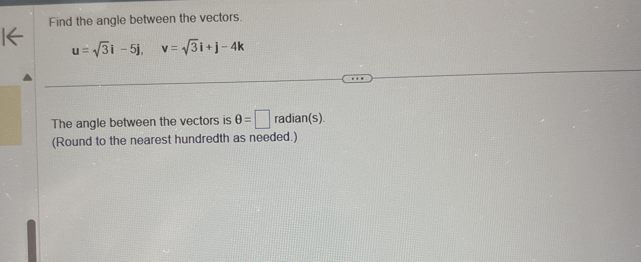 Solved Find the angle between the | Chegg.com