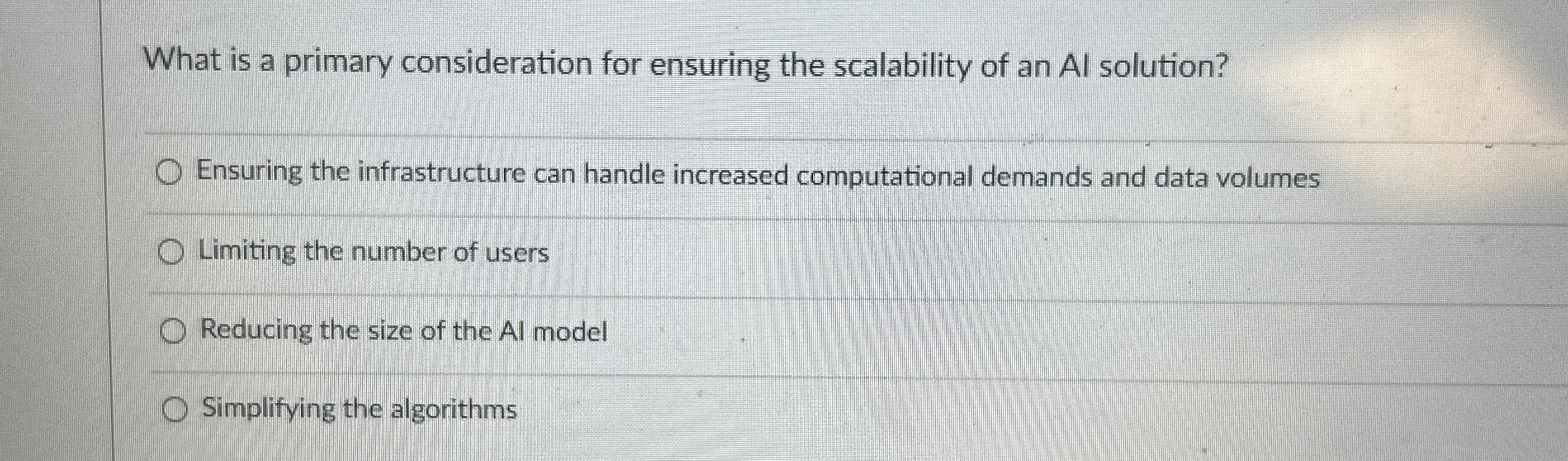 Solved What is a primary consideration for ensuring the | Chegg.com