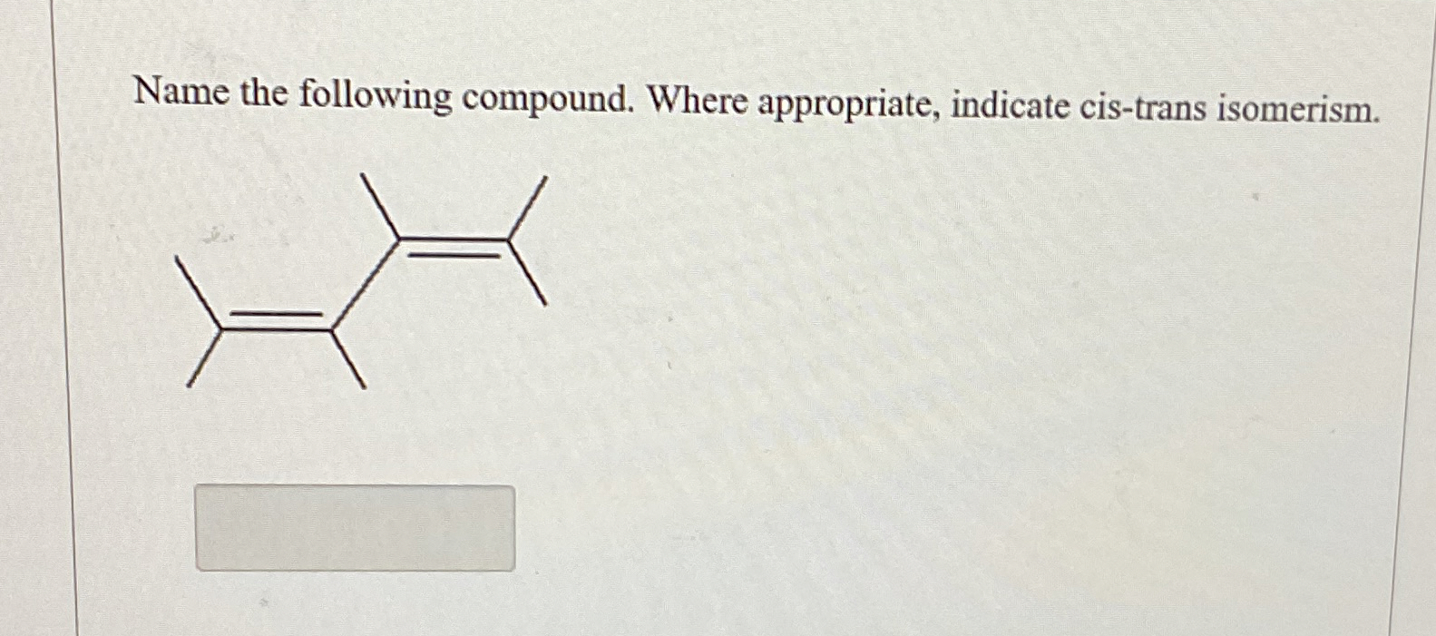 Name the following compound. Where appropriate, | Chegg.com