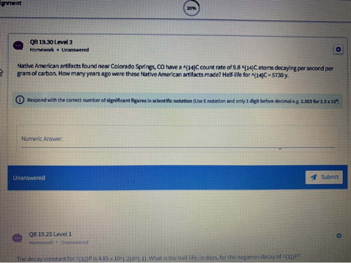 Solved stry Graded Assignment QB 19.25 Level 1 Homework. | Chegg.com