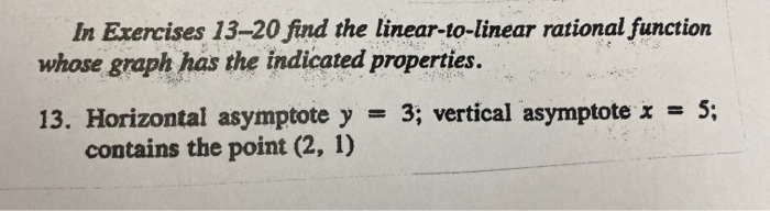 Solved In Exercises 13–20 find the linear-to-linear rational | Chegg.com