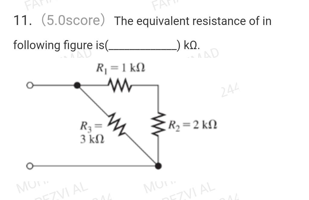 [Solved]: 11. (5.0score