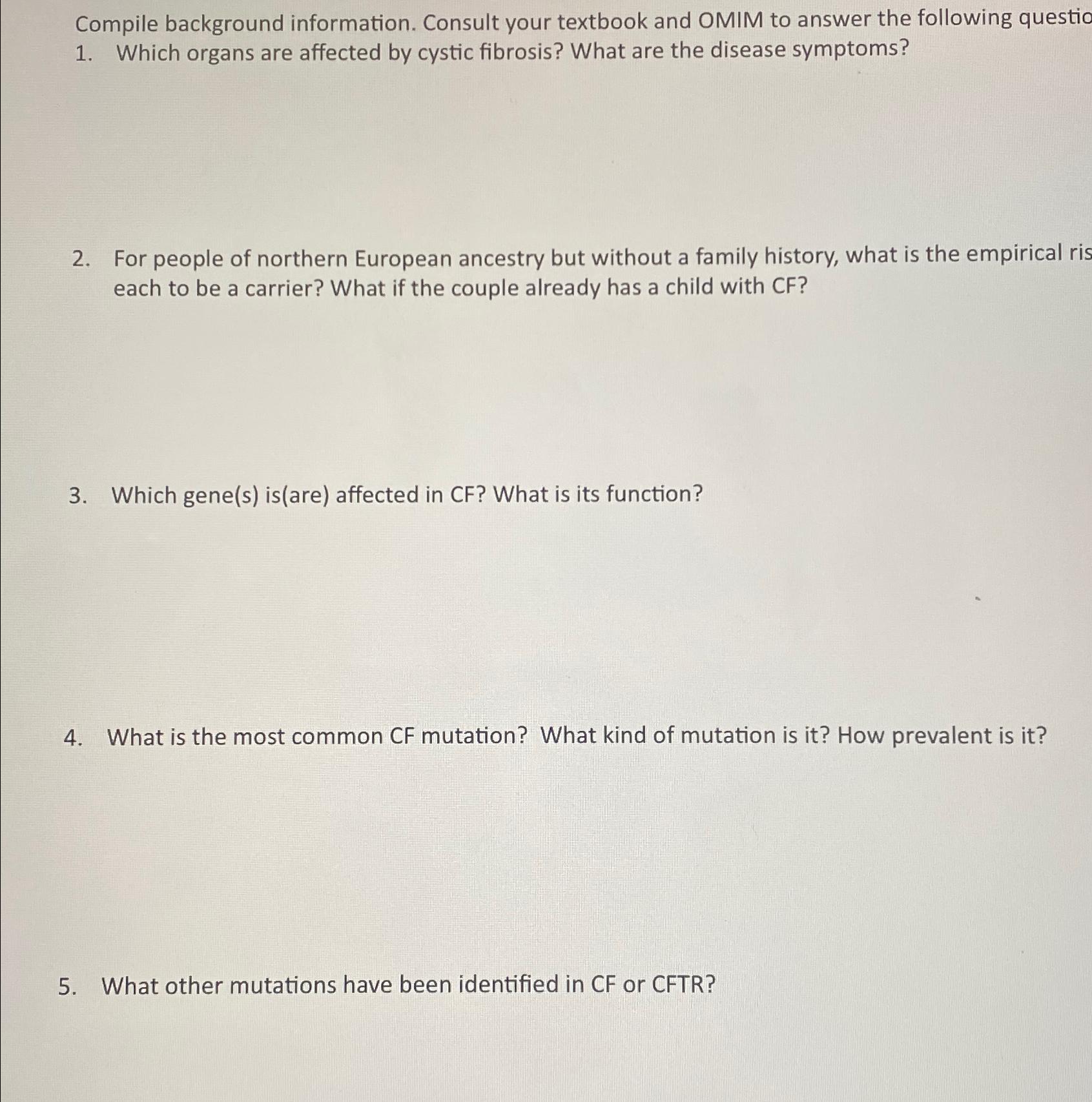 Solved Compile background information. Consult your textbook | Chegg.com