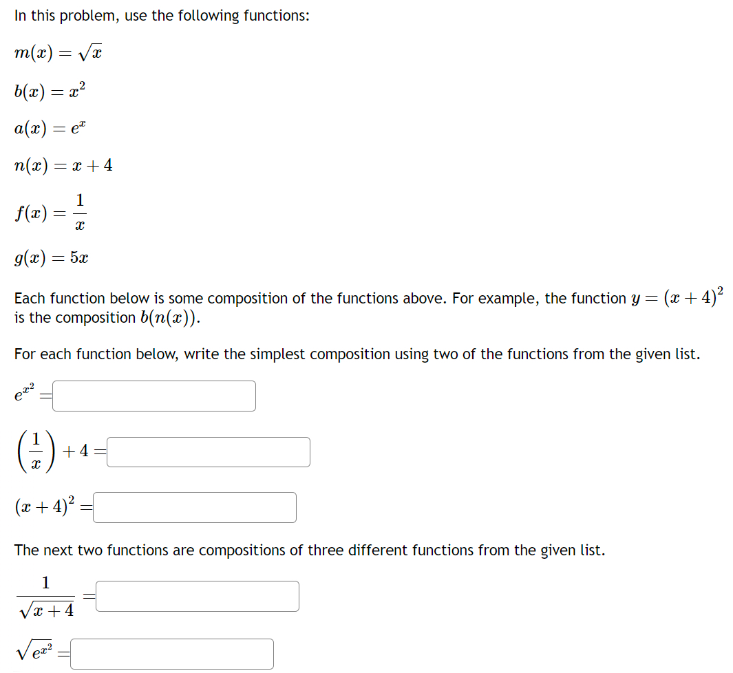 Solved In this problem, use the following | Chegg.com